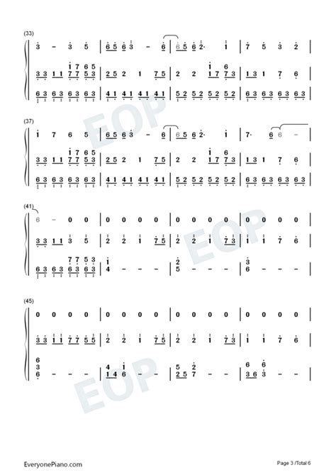 Illusionary Daytime 幻昼 钢琴数字简谱 Shirfine 钢琴简谱