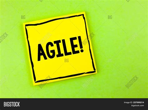 Handwriting Text Agile Image Photo Free Trial Bigstock