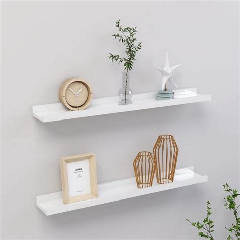 Möbelando Wandboard 3009966 2er Set 2er Set Aus Mdf In Hochglanz Weiß