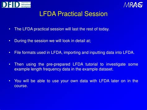 Ppt Lfda Practical Session Overview For Stock Assessment Tools