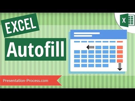 How To Use Autofill In Excel Youtube