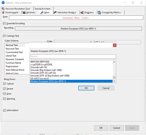 Extended Ascii Characters Not Displaying Correctly In Enterprise Analyzer