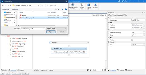 PDF Data Extraction Using UiPath