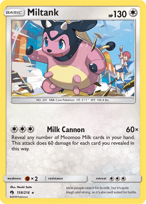 Miltank Lost Thunder LOT 158 PkmnCards