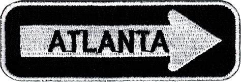Atl Peach Patch Atlanta Embroidered Iron On Clothing