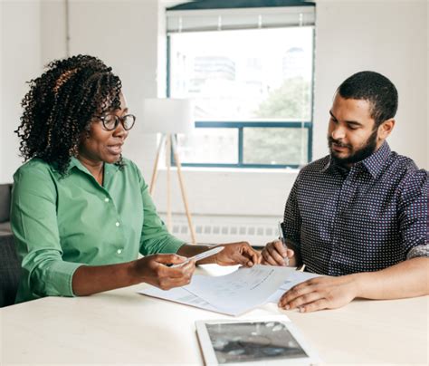 Two People In An Interview