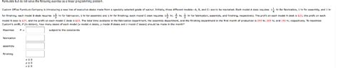 Solved Formulate But Do Not Solve The Following Exercise As Chegg