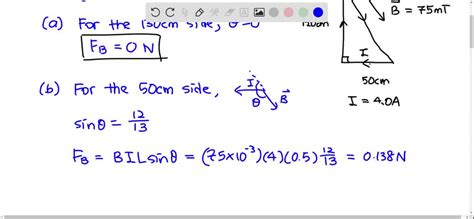 Solved A Single Turn Current Loop Carrying A Current Of 8 00 A Is In