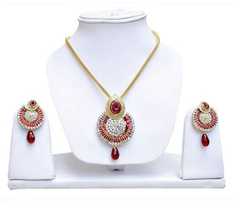 Red Diamond Necklace Sets Home Deal 2174293