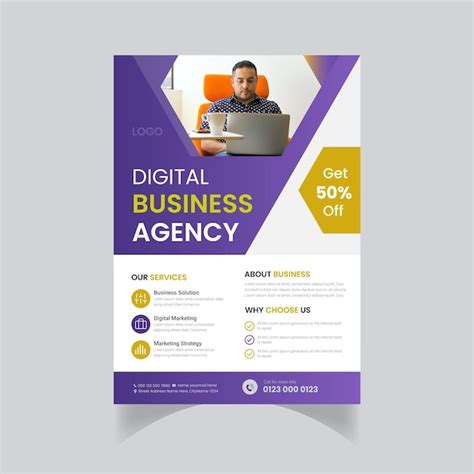 Premium Vector Corporate Business Marketing Flyer Template
