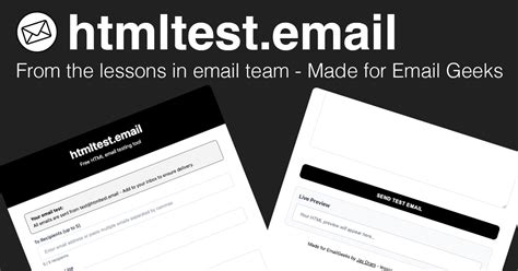 Htmltest Email Free HTML Email Testing Tool