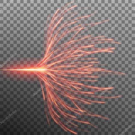 Abstract Red Energy Concept On Dark Background Eps 10 Vector — Stock