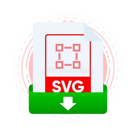 Download Svg File With Label On Laptop Screen Downloading Document Concept Stock Vector