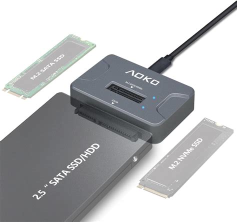 Aoko Nvme To Usb 3210gbps Ssd Reader Docking Station