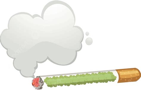 A Cigarette And Smoke Template Burn Sign Isolated Vector Template