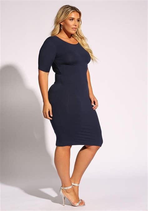Plus Size Clothing Plus Size Jersey Knit Bodycon Dress Debshops