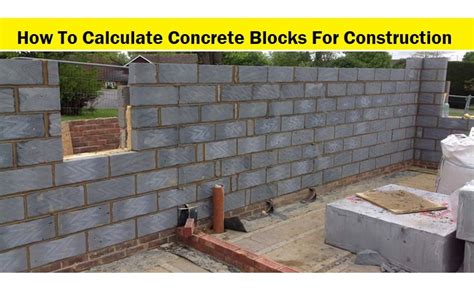 How To Calculate Number Of Concrete Blocks In A Wall