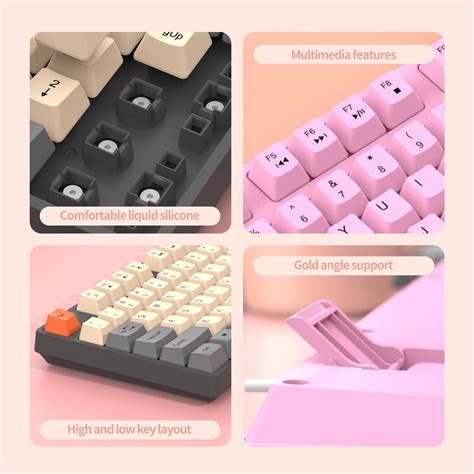 K600 104 Key Wired Gaming Mechanical Keyboard With Num Eric Keypad Linear And Smoo Th Tilted
