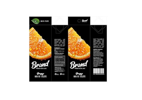 Premium Vector Two Black Boxes Of Oranges Are Labeled As Brand