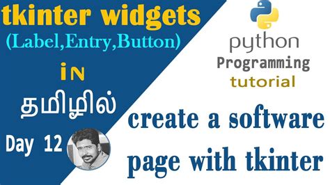 Adding Labels And Entry Widgets Using Tkinter In Python Day 12