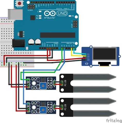 Arduino Projekt Bodenfeuchtesensor And Oled Display Technik Blog