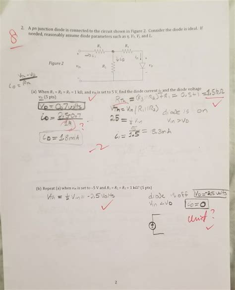 Solved A Pn Junction Diode Is Connected To The Circuit Chegg