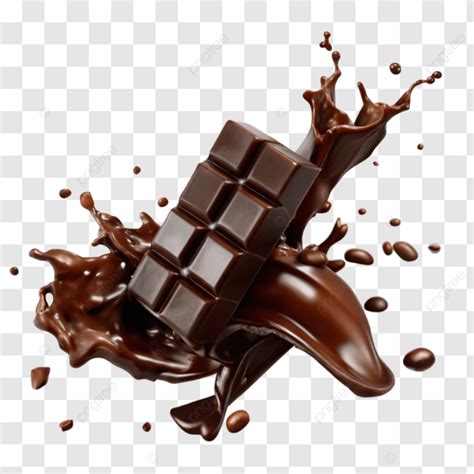 초콜릿 애호가 스플래시와 어두운 클립 아트 격리 튀김 다크 초콜릿 다크 초콜릿 스플래시 클립 아트 Png 일러스트 및