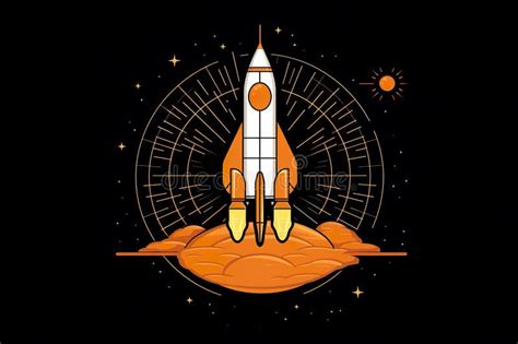 A Space Shuttle Is Flying Over A Planet Ai Generative Image Stock