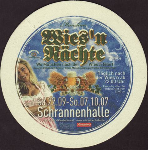 Beer Coaster Coaster Number 23 1 Brewery Hacker Pschorr City