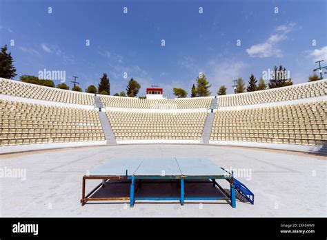 Open Air Public Theater With Perfect Semicircular Shape And Many Rows