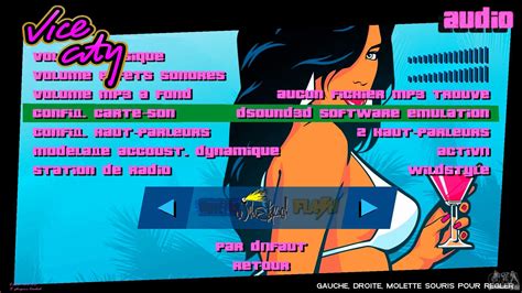 Меню в стиле Definitive Edition для Gta Vice City