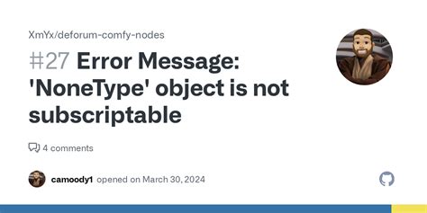 Error Message Nonetype Object Is Not Subscriptable · Issue 27