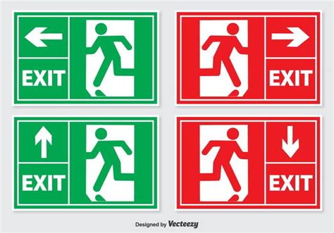 Emergency Exit Vectors Eps Uidownload