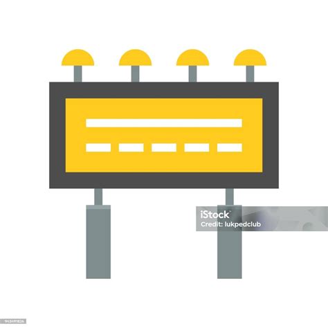 Icône De Panneau Daffichage Publicitaire Design Plat Vecteurs Libres De
