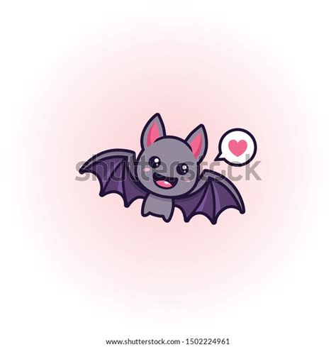 Cute Bat Mascot Vector Design Stock Vector Royalty Free 1502224961