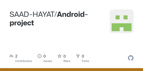 Github Saad Hayat Android Project