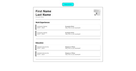GitHub Itsalexi CV Creator A CV Creator Made In React