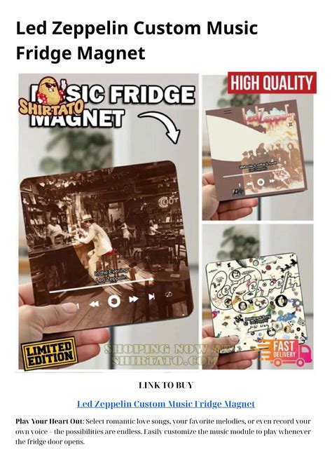 Led Zeppelin Custom Music Fridge Magnet By Kfashion Issuu