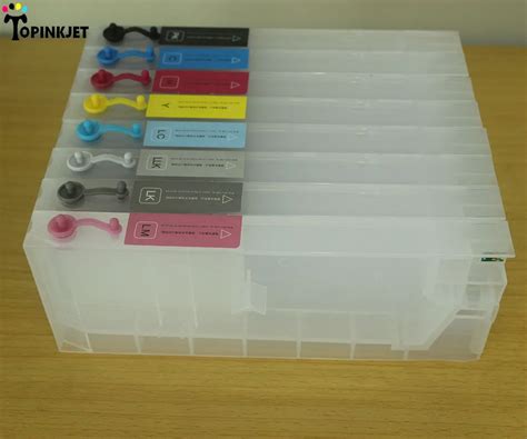 엡손 4450 와이드 포맷 프린터 용 8 색세트 호환 리필 잉크 카트리지ink Cartridgeink Cartridge