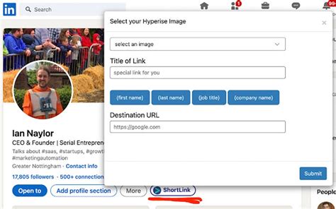 Hyperise Personalized Short Link Creator For Google Chrome Extension
