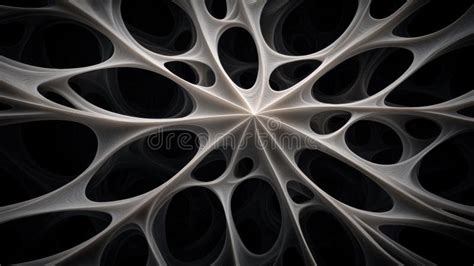 A Digital Art Piece Featuring A Complex Abstract Design Of Interconnected Lines And Shapes