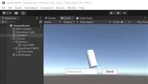Unityでテキスト入力 TomoSoft