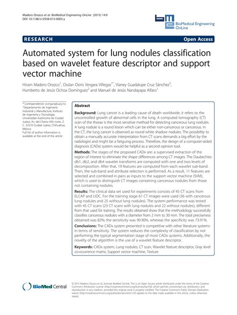 solution automated system for lung nodules classification based on