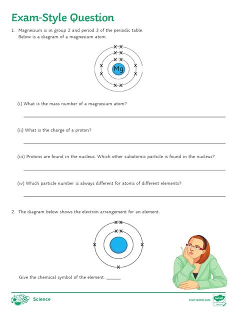 Aqa Gcse Aspt L1 Atoms Elements And Isotopes Atoms Exam Style Questions