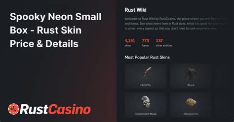 Spooky Neon Small Box Rust Skin Price And Details