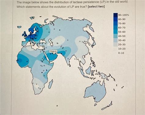 Solved The Image Below Shows The Distribution Of Lactase