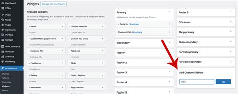 How To Create A Custom Sidebar And Assign It To Individual Pages In Theme Xtra Tutorials