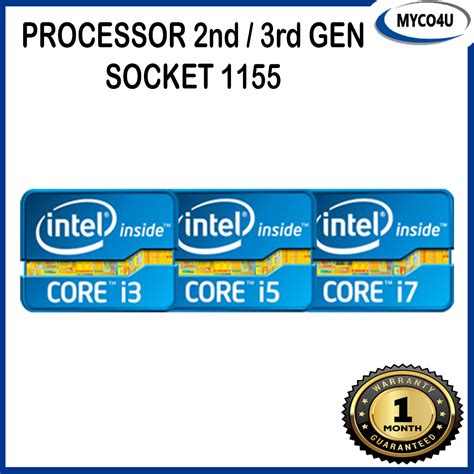 Processor Core I3 I5 I7 2nd And 3rd Gen Socket 1155 Lga 1155 Shopee Malaysia