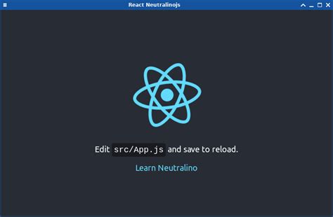 Github Frokk React Neutralino A Neutralinojs Template With React Frontend Lib