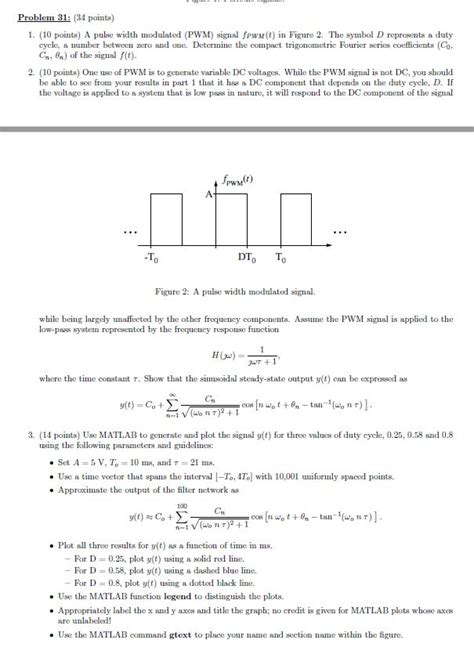 Solved Problem 31 34 Points 1 10 Points A Pulse Width
